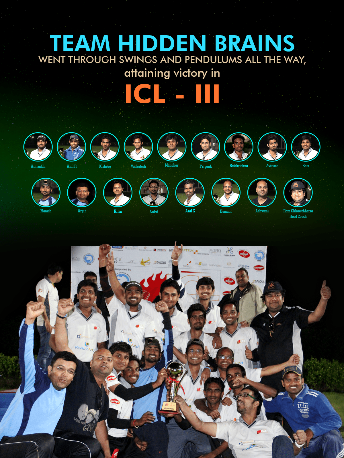 Team Hidden Brains brings the ICL-3 home!