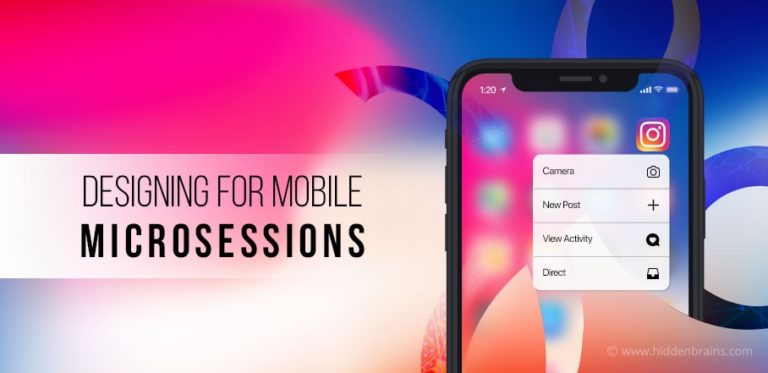 Understanding of Mobile Microsessions in UI and UX Design